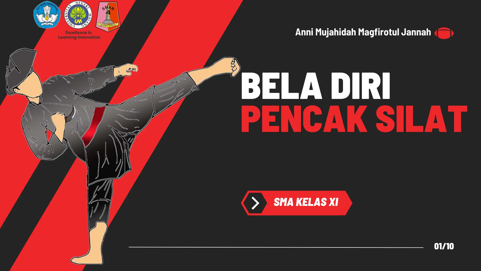 MATA PELAJARAN PJOK MATERI BELA DIRI PENCAK SILAT KELAS XI.pptx