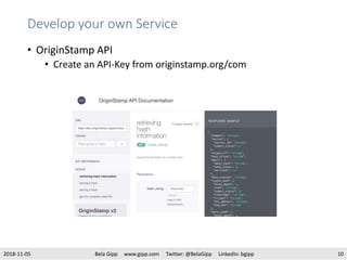 Blockchain based Trusted Timestamping for Research Data and Preprints using OriginStamp.org | PPT