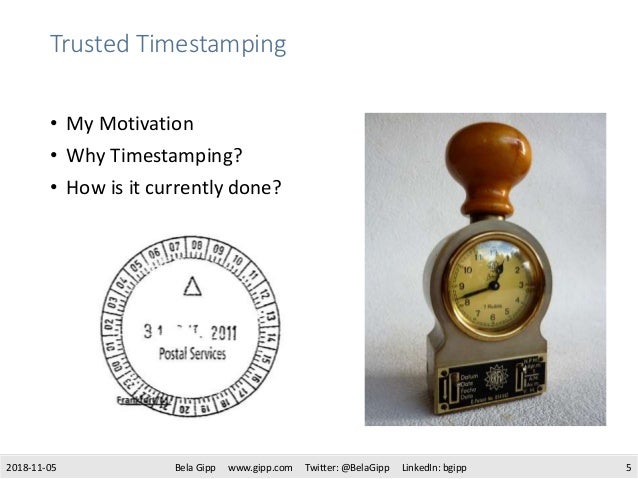 Blockchain based Trusted Timestamping for Research Data and Preprints…