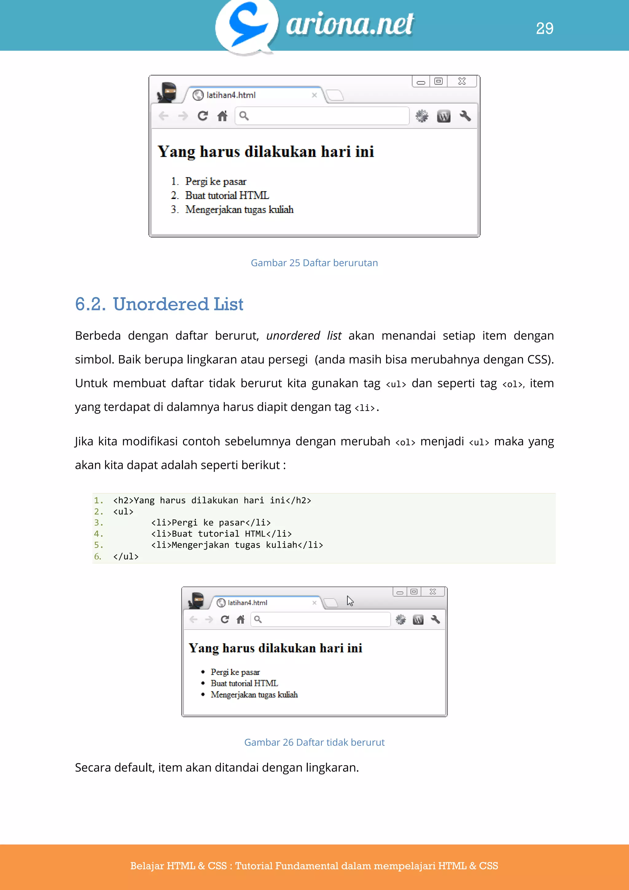 Belajar Html Dan Css Tutorial Fundamental Dalam Mempelajari Html Dan 2478