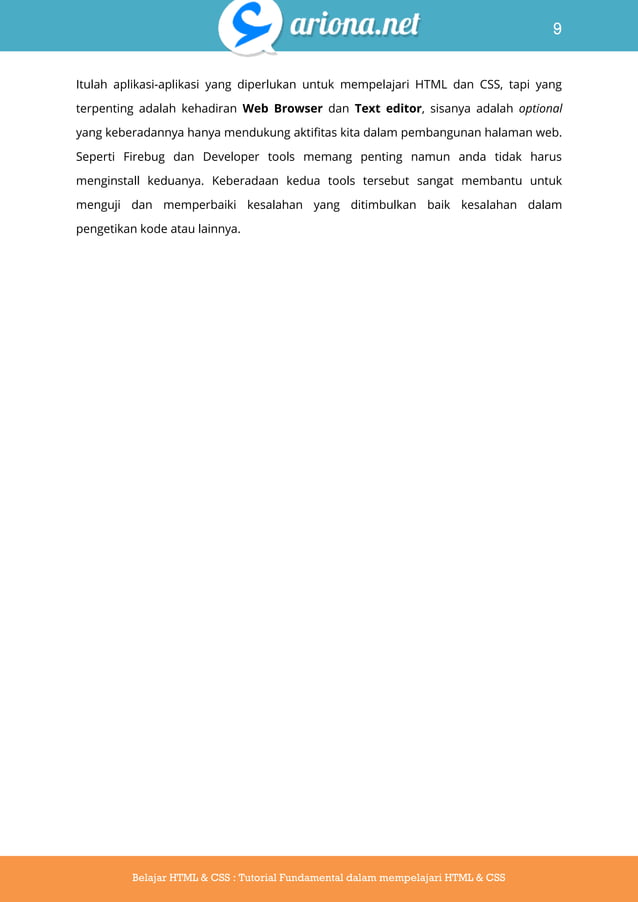 Belajar html dan css tutorial fundamental dalam mempelajari html dan ...