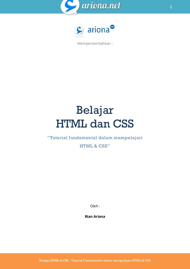 Belajar html dan css tutorial fundamental dalam mempelajari html da…