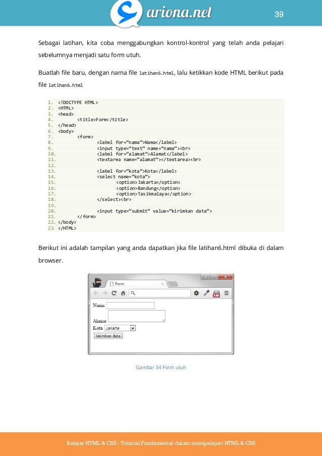 Belajar html dan css tutorial fundamental dalam mempelajari html da…