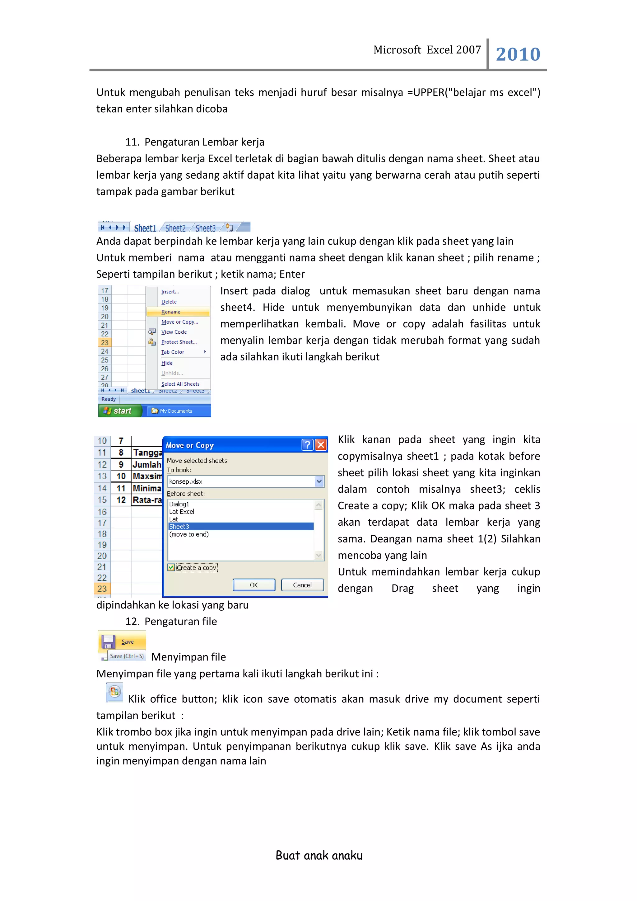Belajar dasar-dasar-microsoft-excel-2007 | PDF