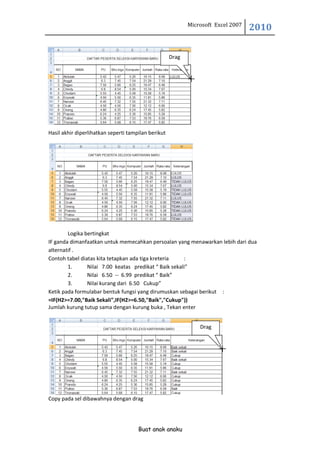 Belajar dasar-dasar-microsoft-excel-2007 | PDF