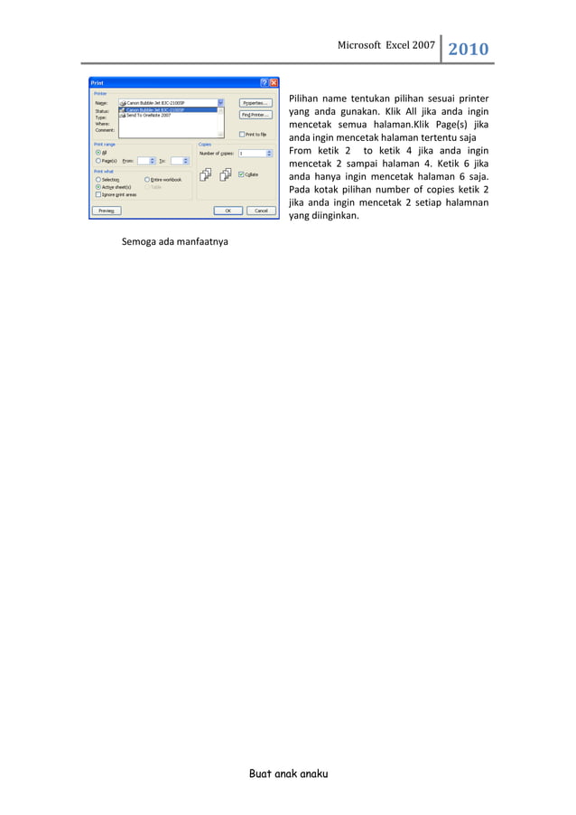 Belajar dasar-dasar-microsoft-excel-2007 | PDF