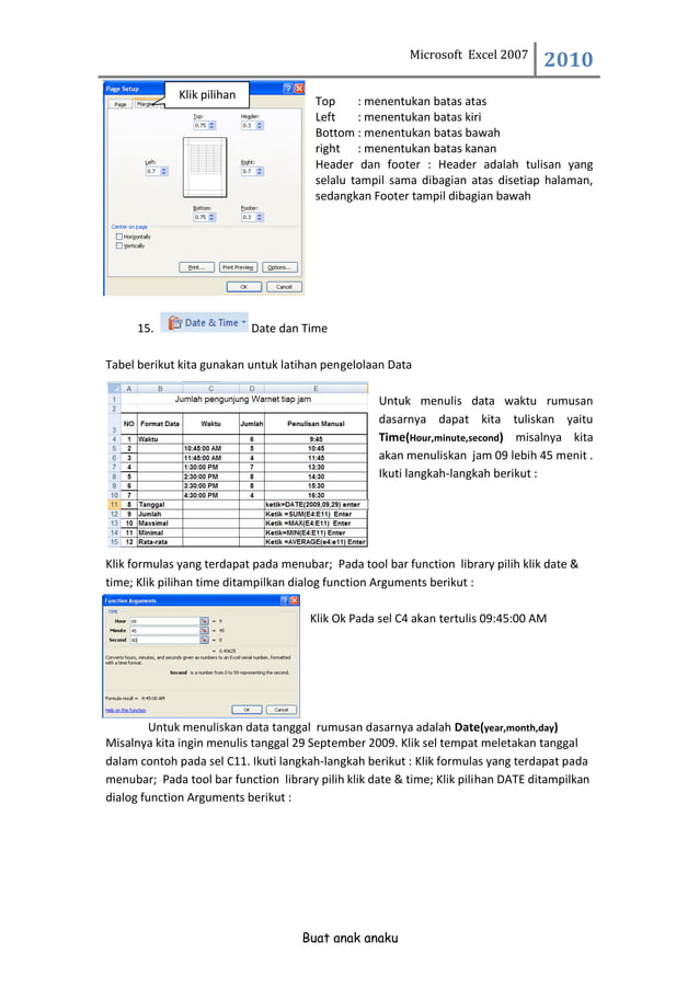 Belajar dasar-dasar-microsoft-excel-2007 | PDF