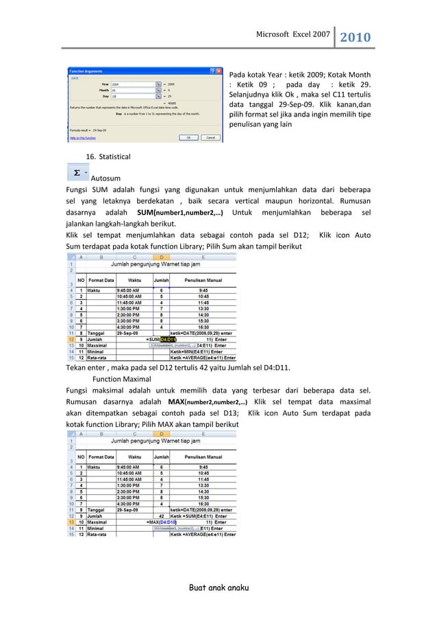 Belajar dasar-dasar-microsoft-excel-2007 | PDF