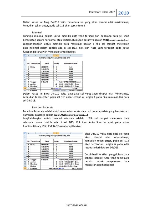 Belajar dasar-dasar-microsoft-excel-2007 | PDF