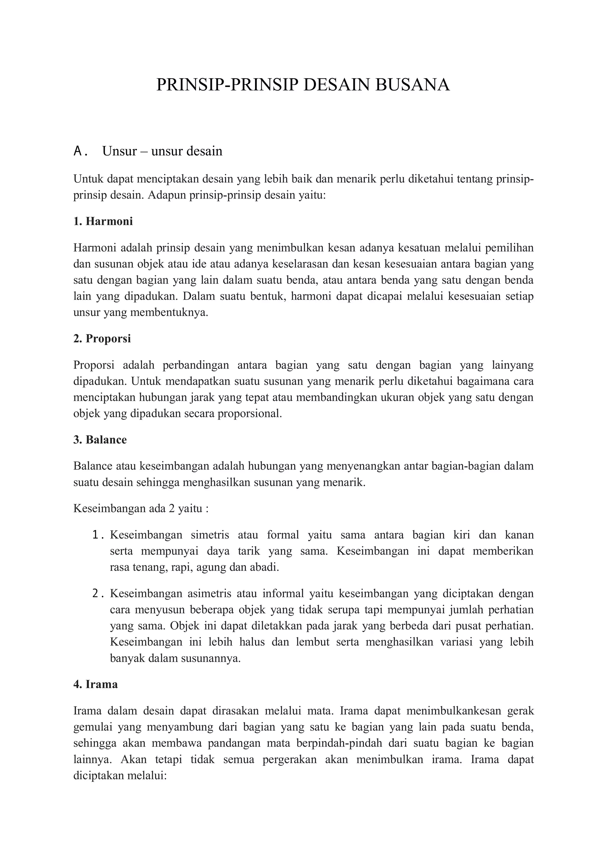 Belajar Desain Busana Dasar Lengkap | PDF