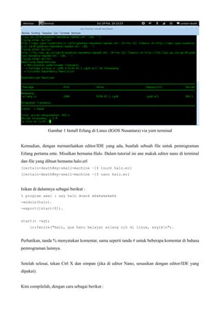 Belajar erlang-di-linux | PDF