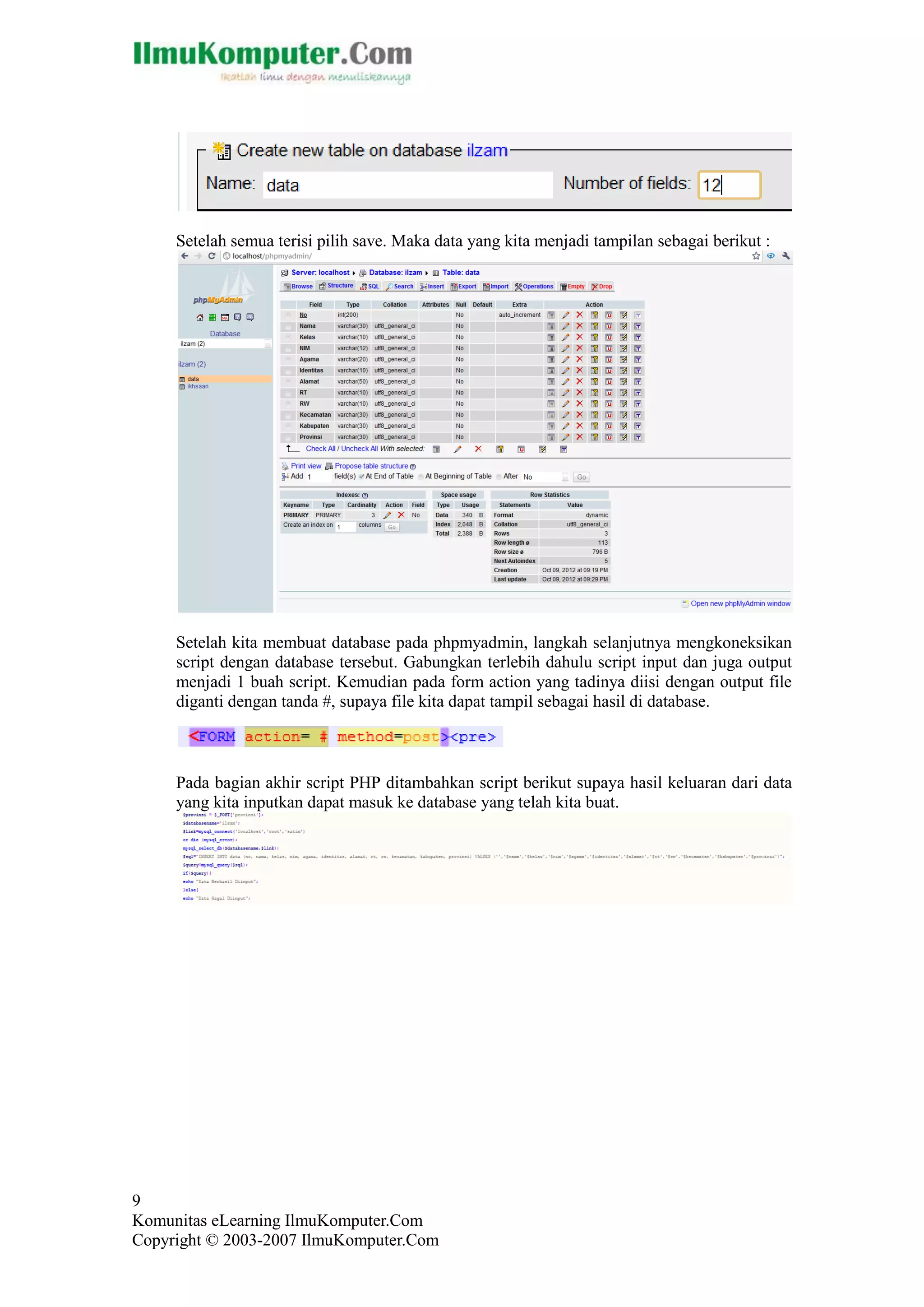 Belajar htmlphp-dan-my sql | PDF