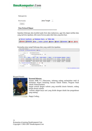 Belajar htmlphp-dan-my sql | PDF