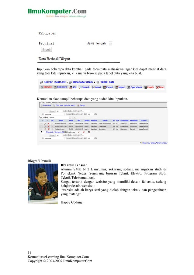 Belajar htmlphp-dan-my sql | PDF
