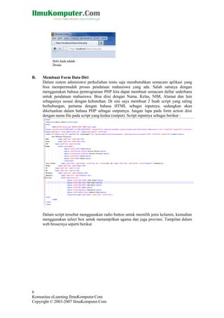 Belajar htmlphp-dan-my sql | PDF