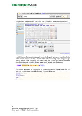 Belajar htmlphp-dan-my sql | PDF