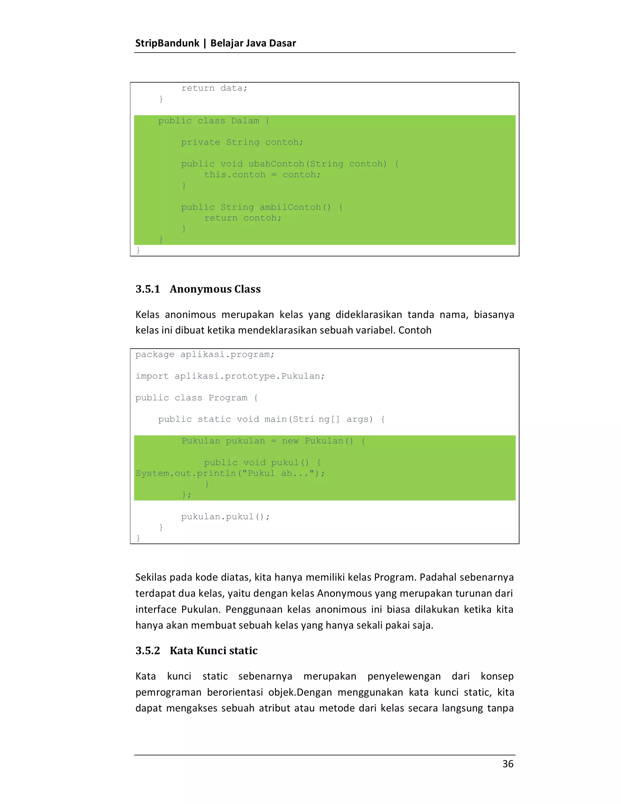 Belajar Java Dasar | PDF