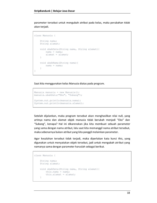 Belajar Java Dasar | PDF