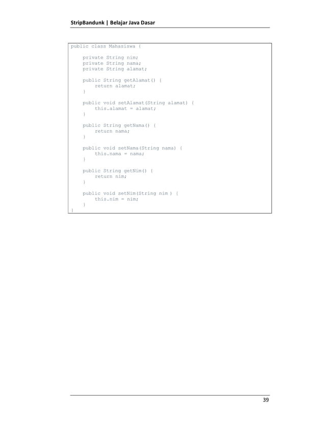 Belajar Java Dasar | PDF