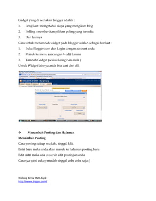 Belajar Membuat-Blog-Buku-by-Tri-Goesema-Putra | PDF