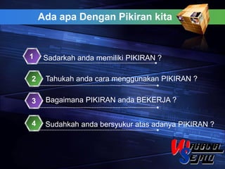 Belajar mengenali kerja pikiran | PPT