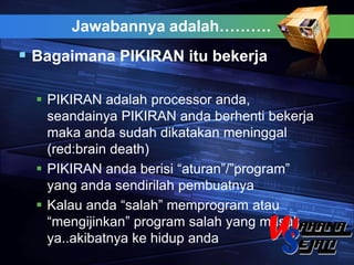 Belajar mengenali kerja pikiran | PPT