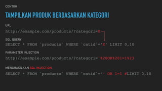 Belajar Menghindari SQL Injection dengan Simulasi | PPT | Free Download