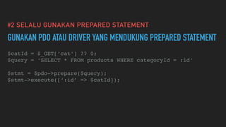 Belajar Menghindari SQL Injection dengan Simulasi | PPT | Free Download