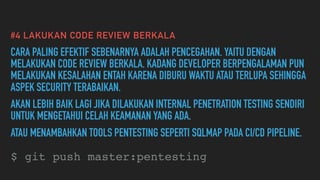 Belajar Menghindari SQL Injection dengan Simulasi | PPT | Free Download