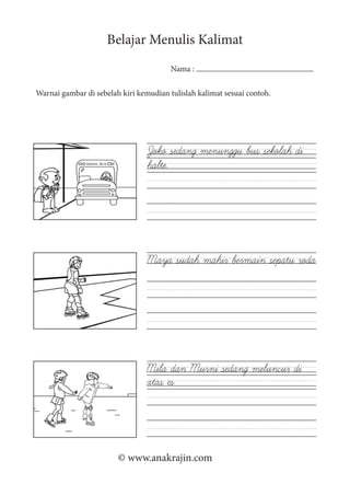 Belajar menulis-kalimat | PDF