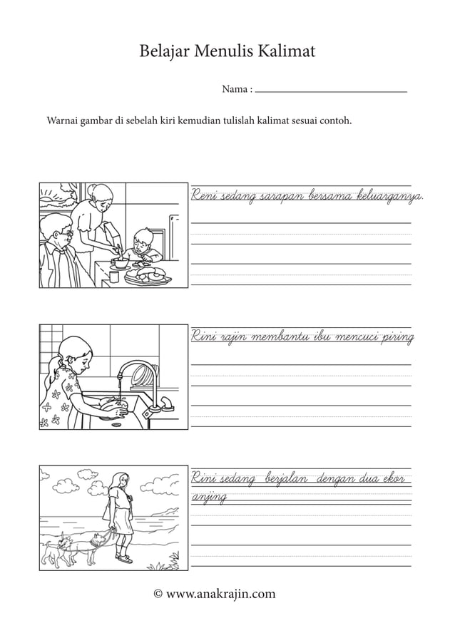 Belajar menulis-kalimat | PDF