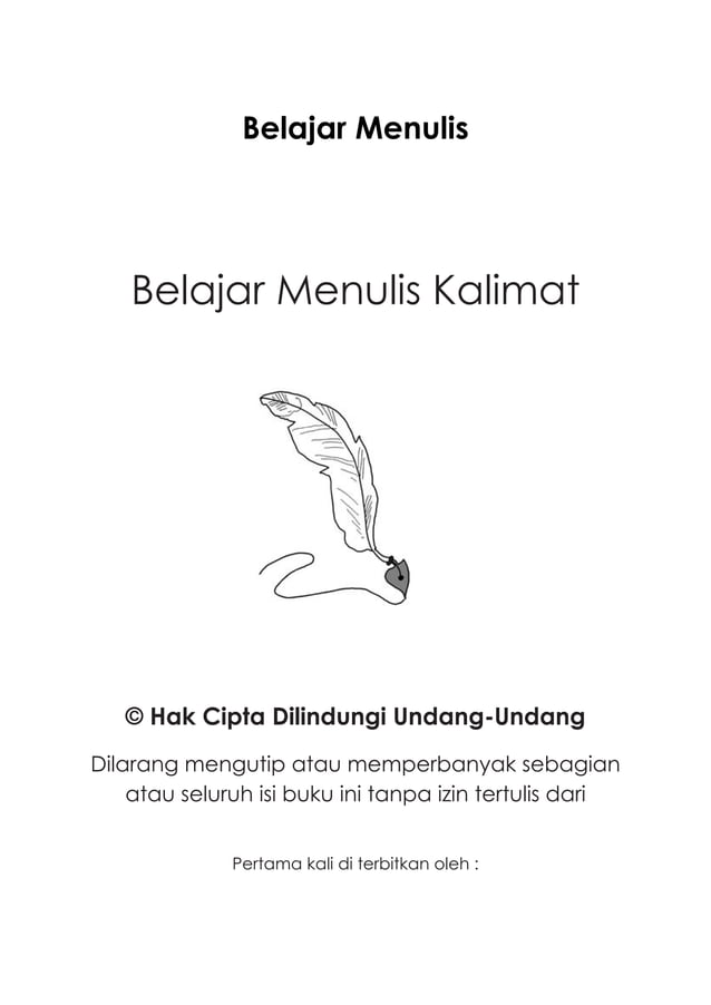 Belajar menulis-kalimat | PDF