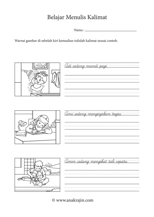 Belajar menulis-kalimat | PDF