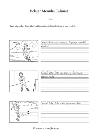 Belajar menulis-kalimat | PDF