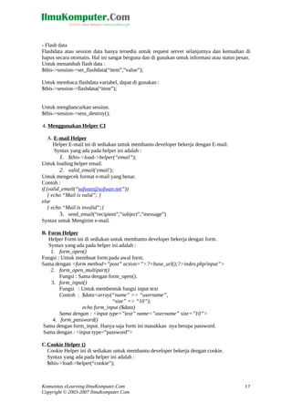 Belajar php-dengan-framework-code-igniter | PDF