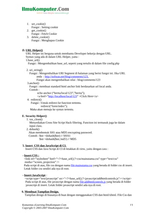 Belajar php-dengan-framework-code-igniter | PDF