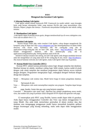 Belajar php-dengan-framework-code-igniter | PDF