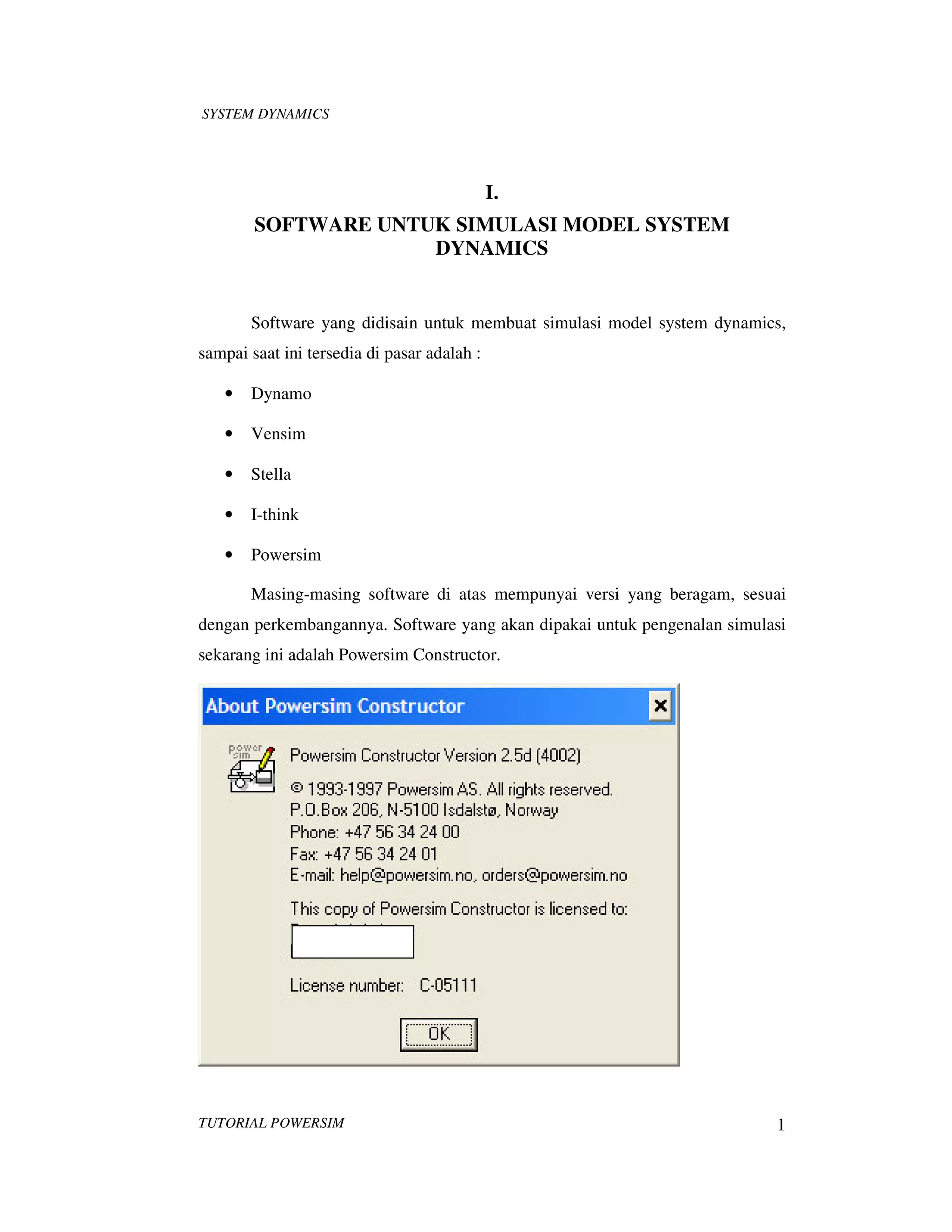 Belajar powersim-constructor | PDF