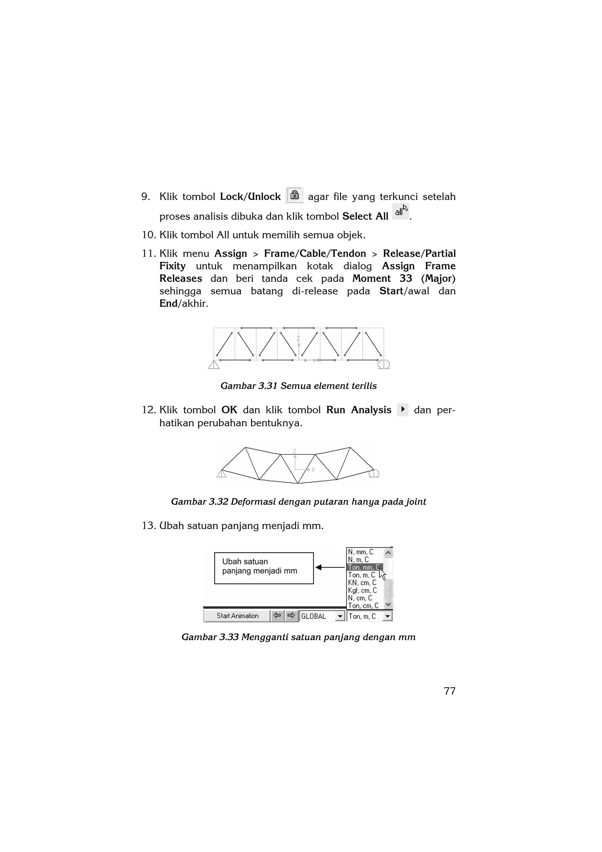 Belajar sendiri-sap2000-versi-10 | PDF