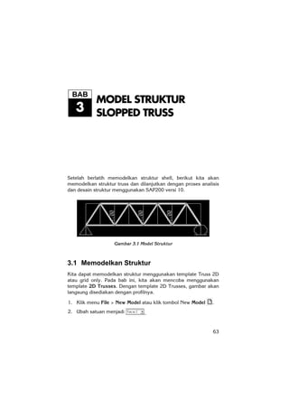 Belajar sendiri-sap2000-versi-10 | PDF