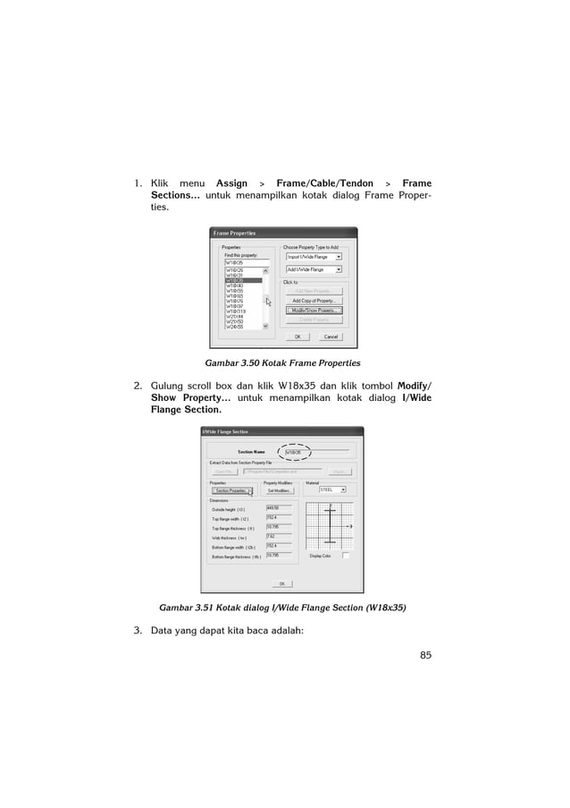 Belajar sendiri-sap2000-versi-10 | PDF
