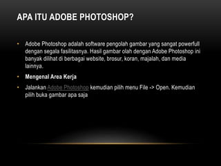 Belajar adobe photoshop | PPTX