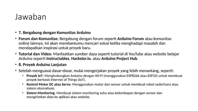Belajar Arduino dari nol - sebuah saran dari gpt.pptx