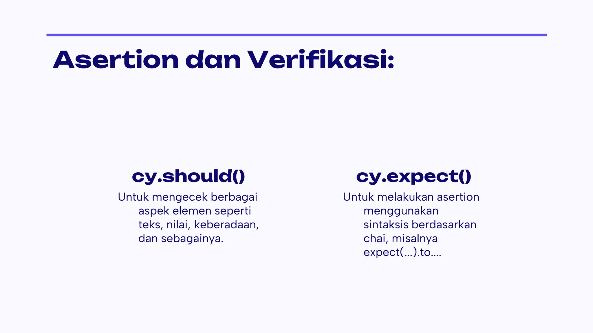 Belajar Basic Comment Cypress bahasa indonesia | PPT