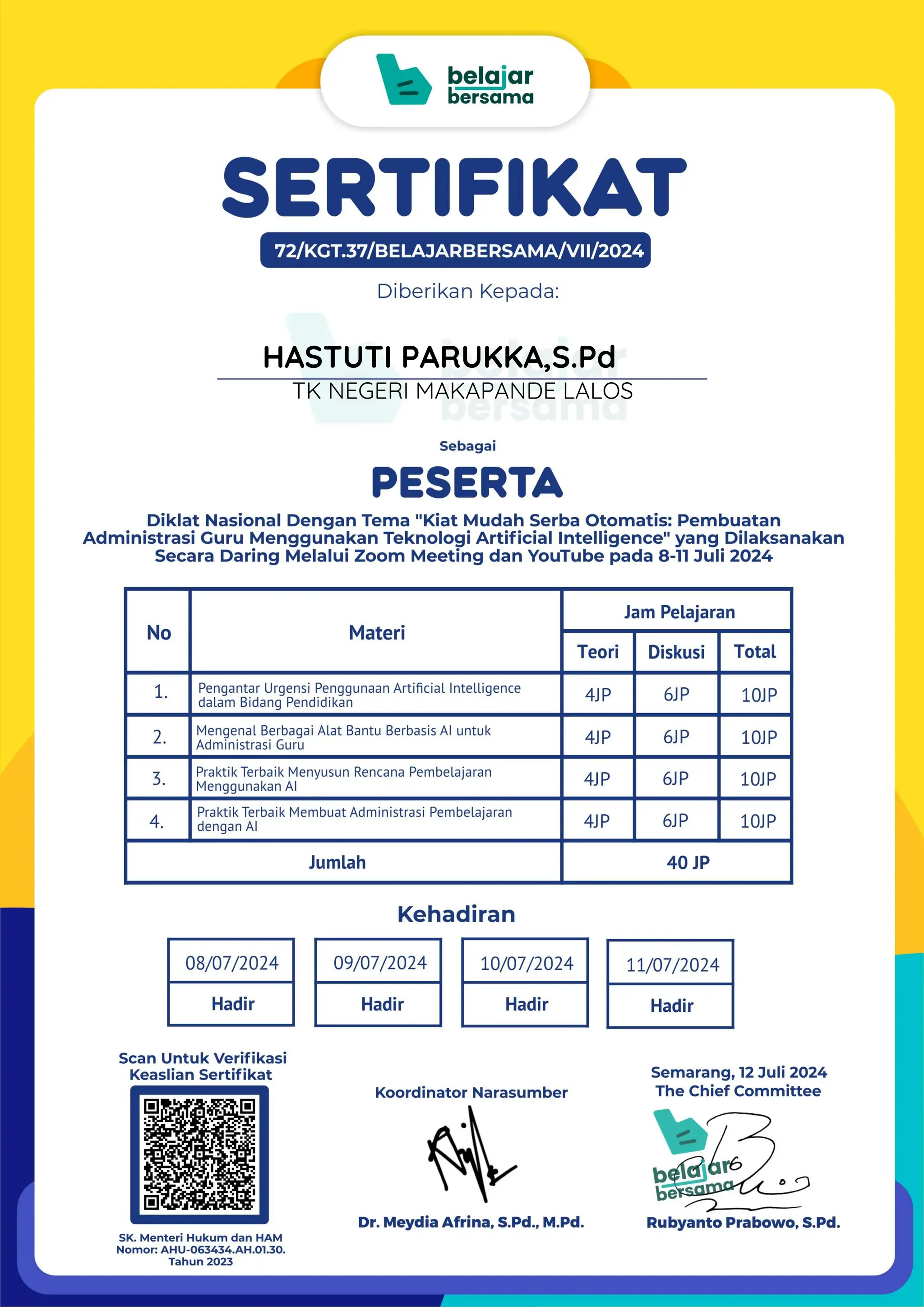 BelajarBersama_811Jul24 pendukung pengelolaan kine | PDF