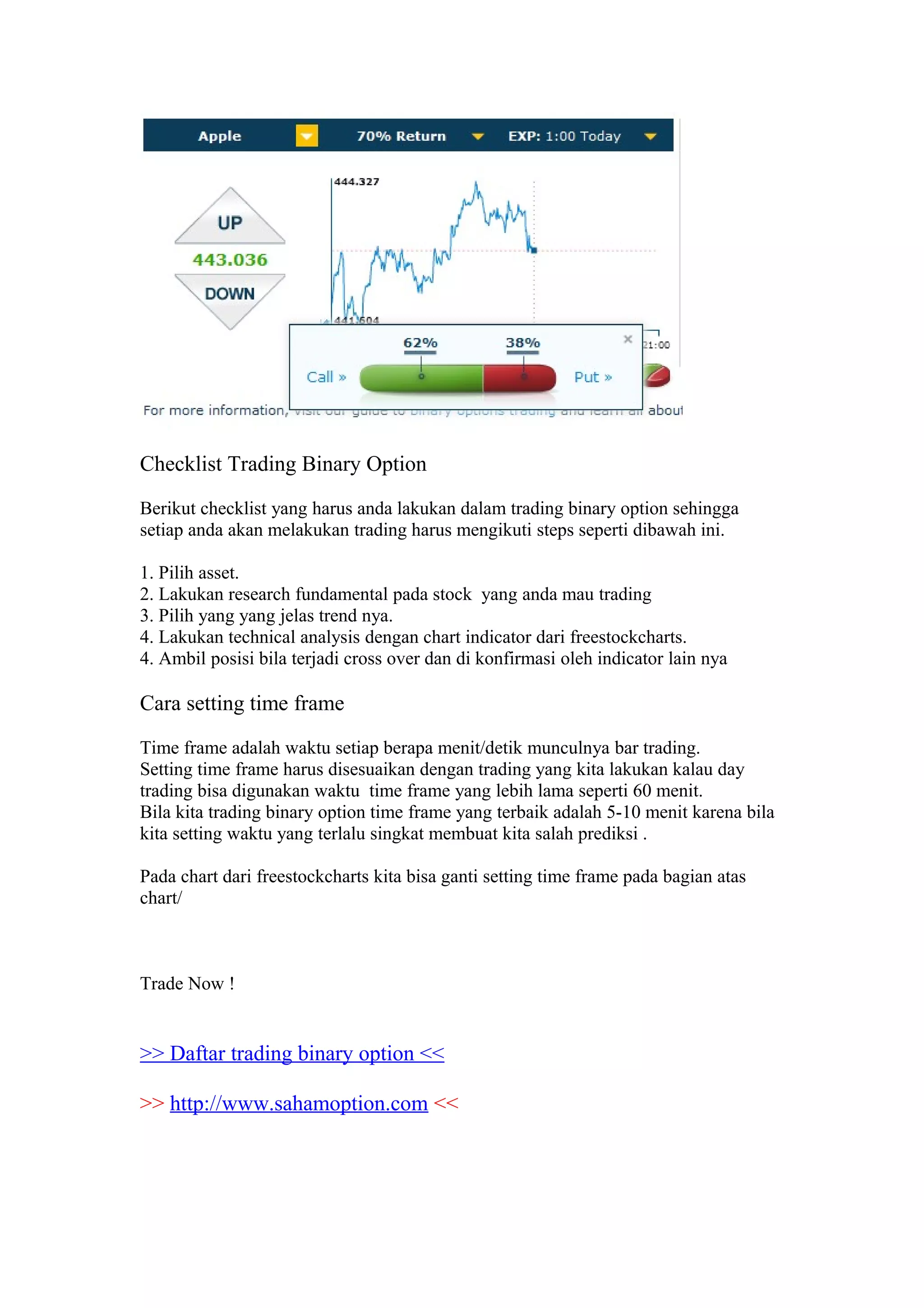Belajar Trading Binary Option | DOC
