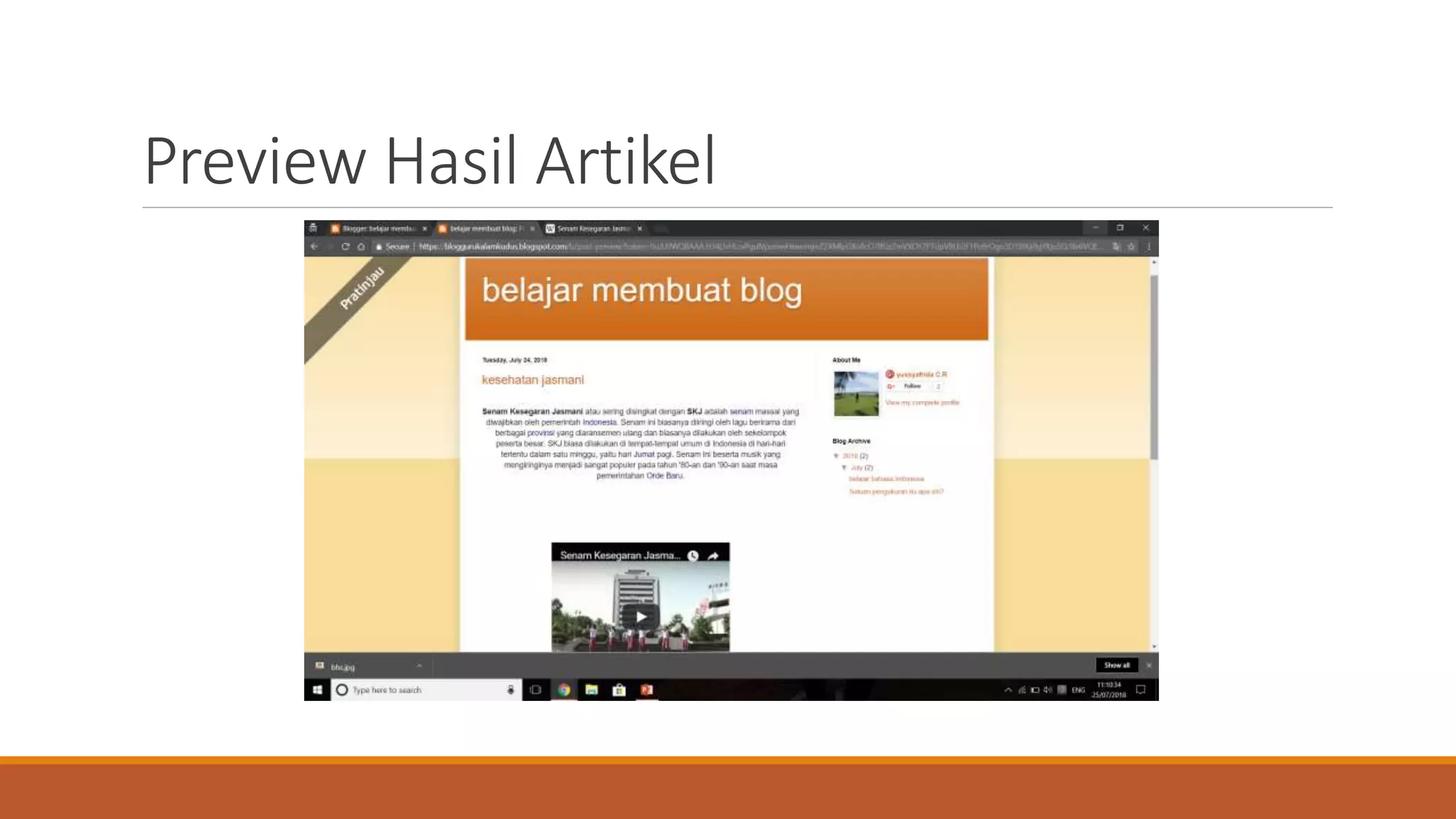 Belajar blogspot | PPTX