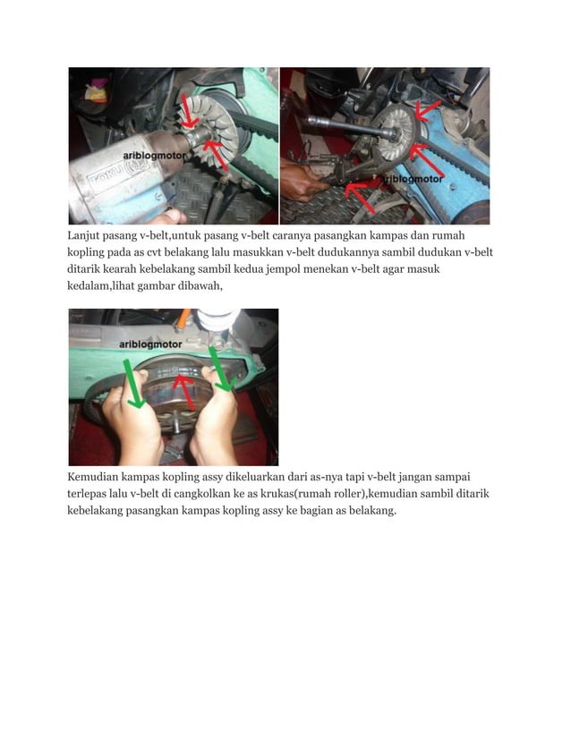 Belajar bongkar dan service cvt | PDF