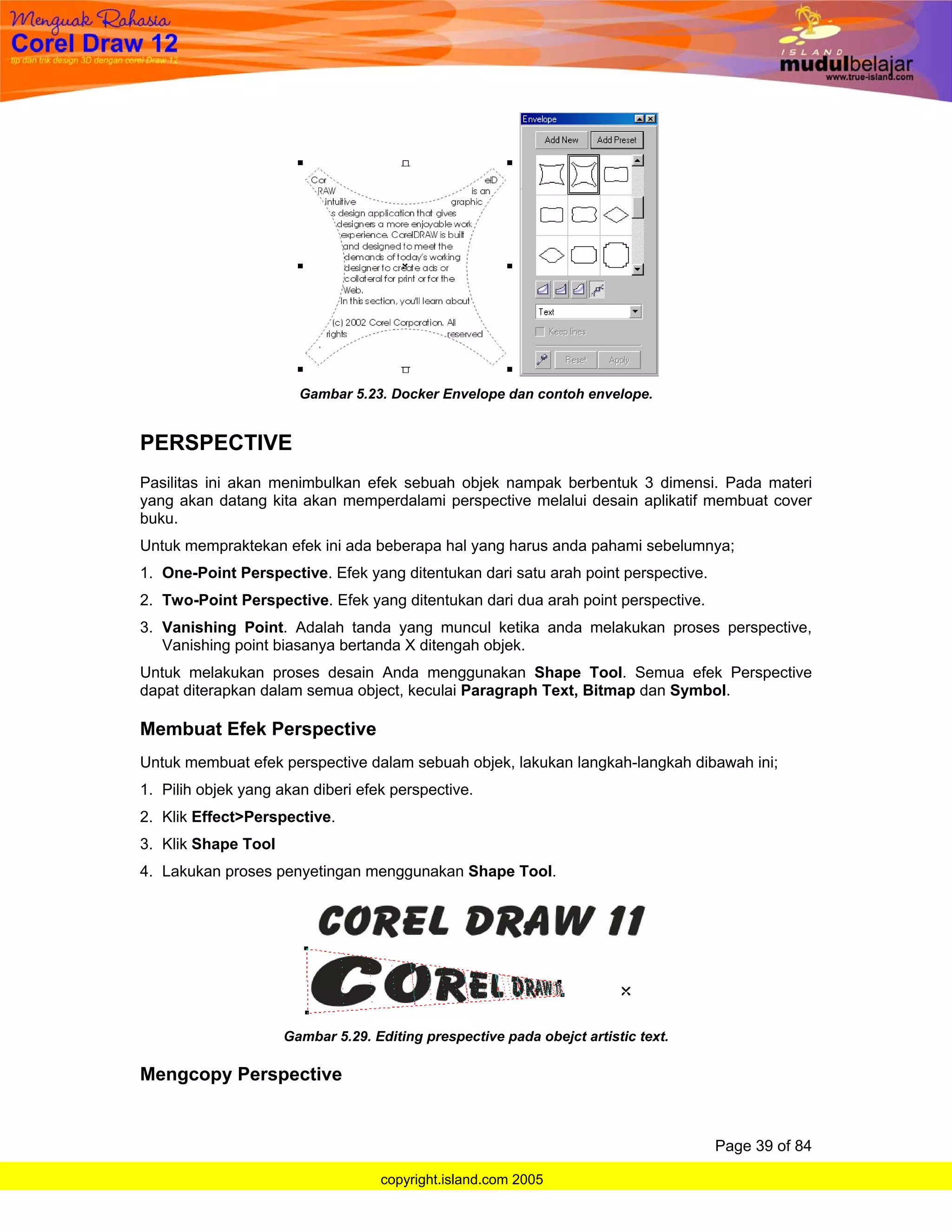 Belajar corel draw - menguak rahasia corel draw 12 | PDF