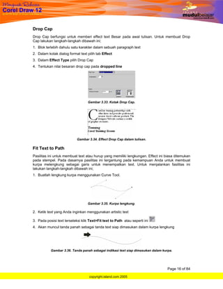 Belajar corel draw - menguak rahasia corel draw 12 | PDF